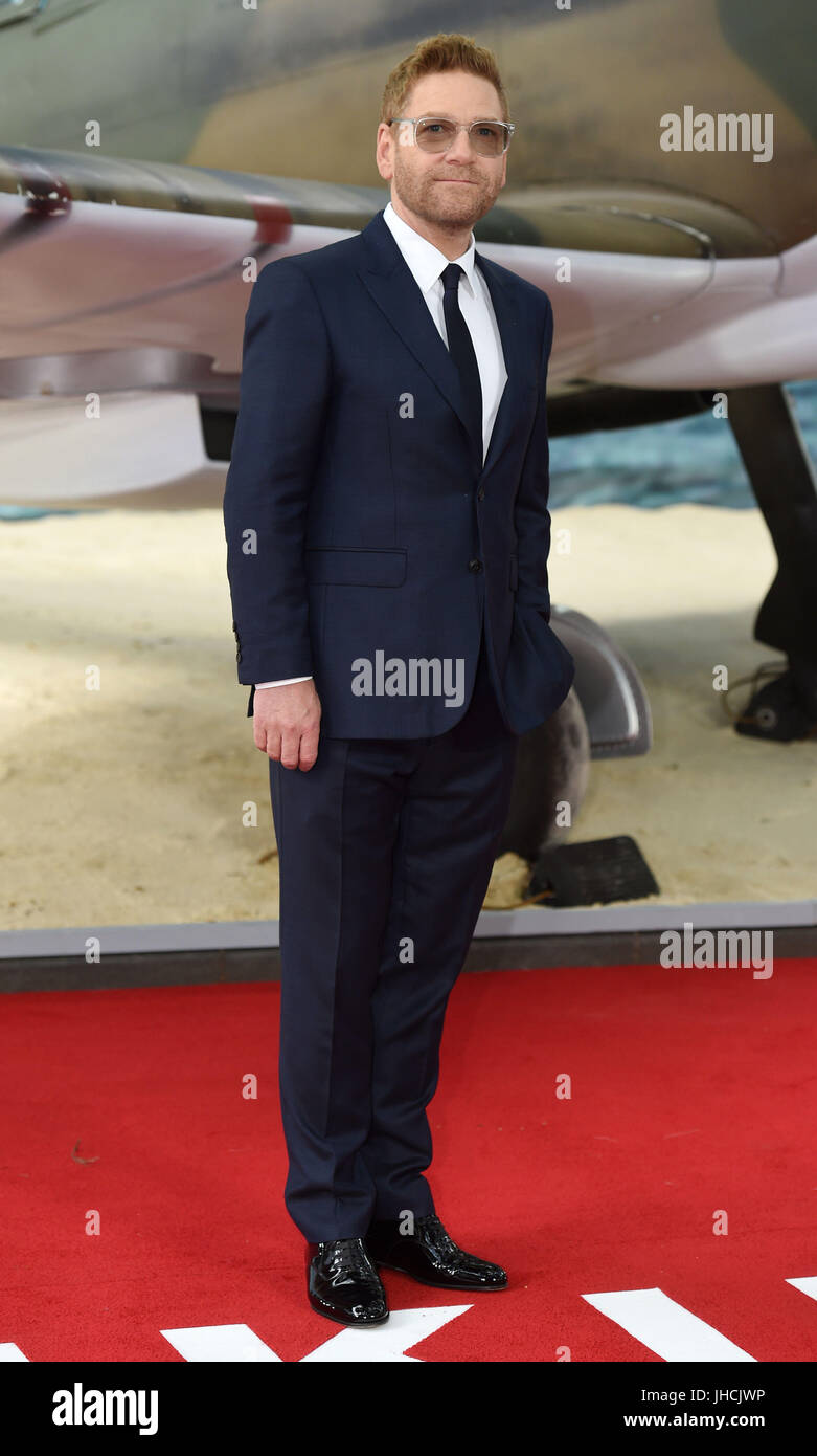 Kenneth Branagh attends the world premiere of Dunkirk at the Odeon ...