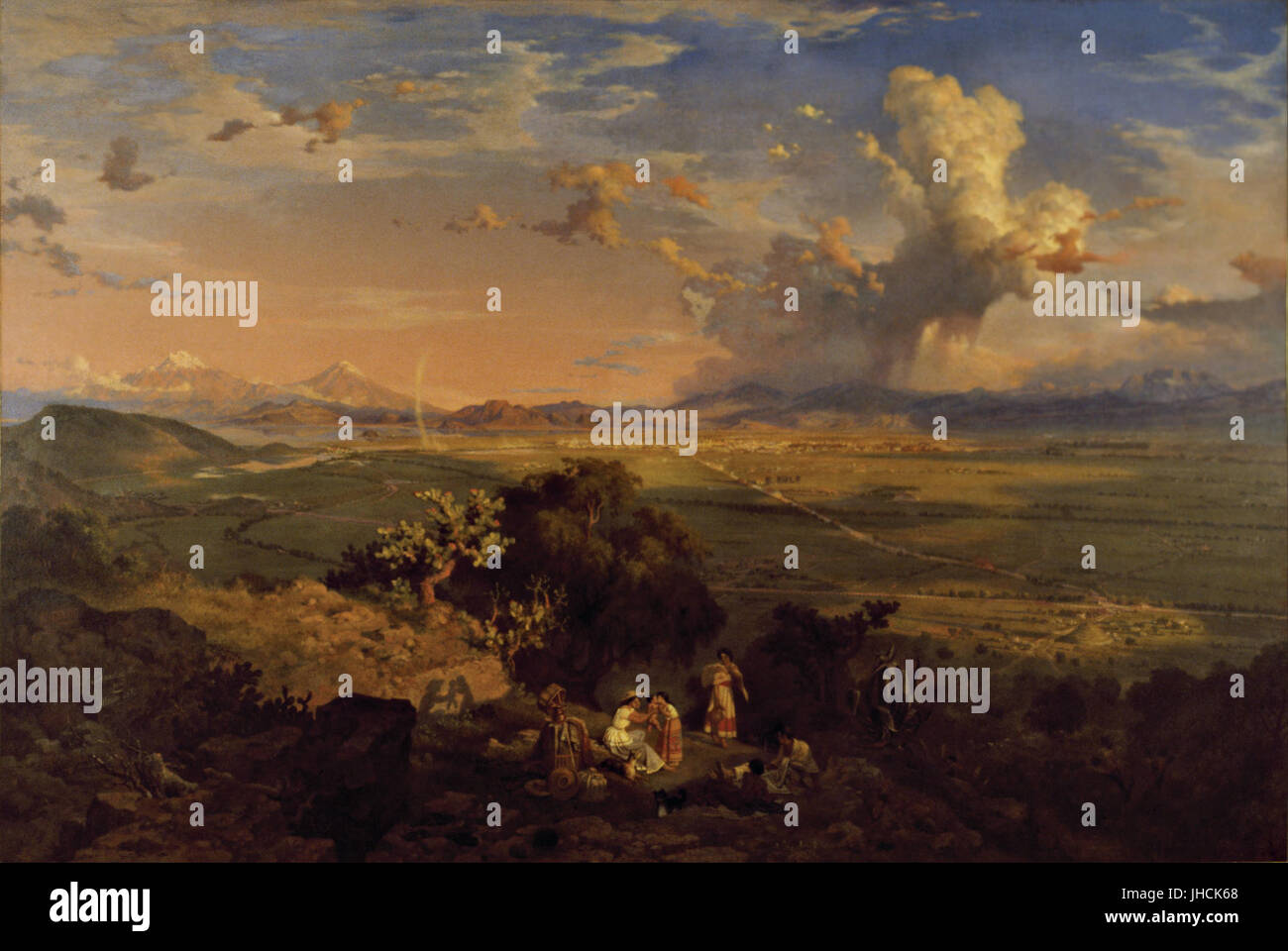 Eugenio Landesio - The Valley of Mexico Seen from the Tenayo Hill Stock ...