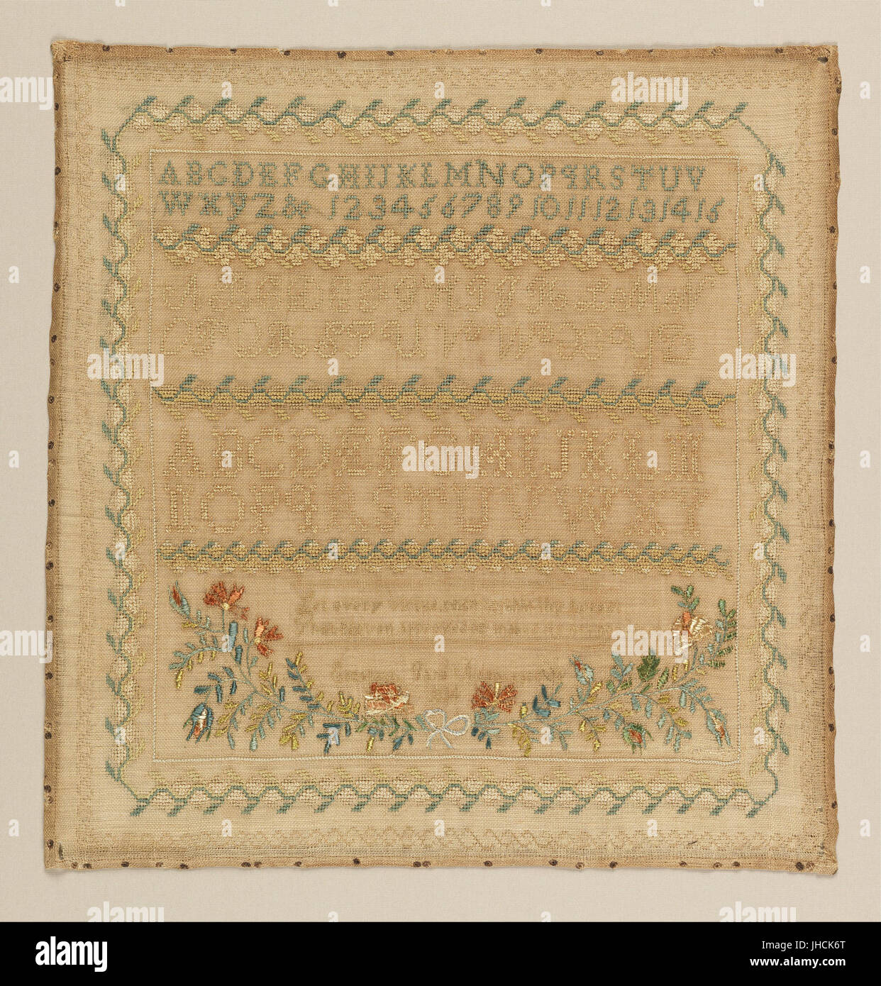 Elizabeth Jane Alden - Sampler Stock Photo - Alamy