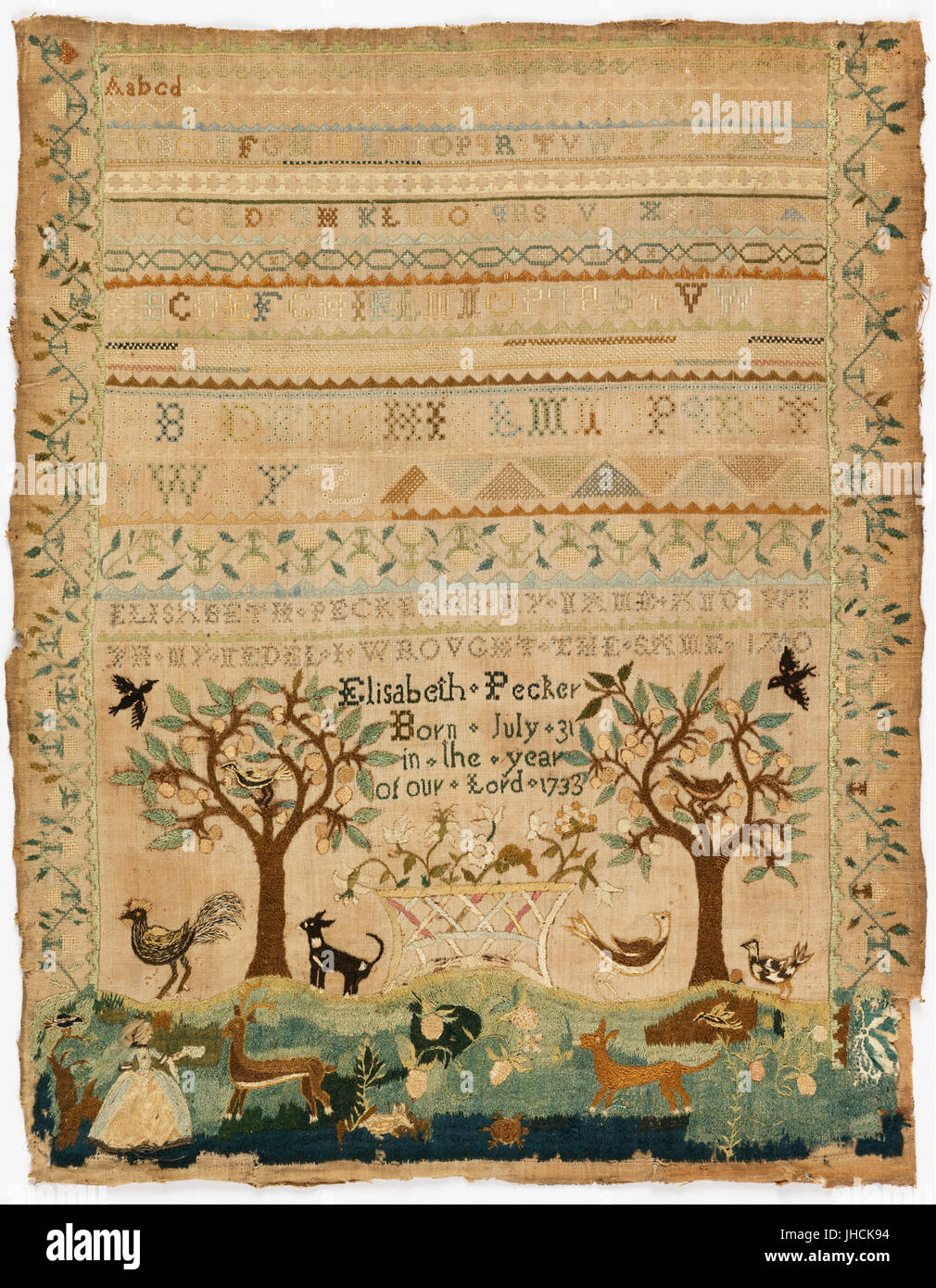Embroidery sampler hi-res stock photography and images - Alamy