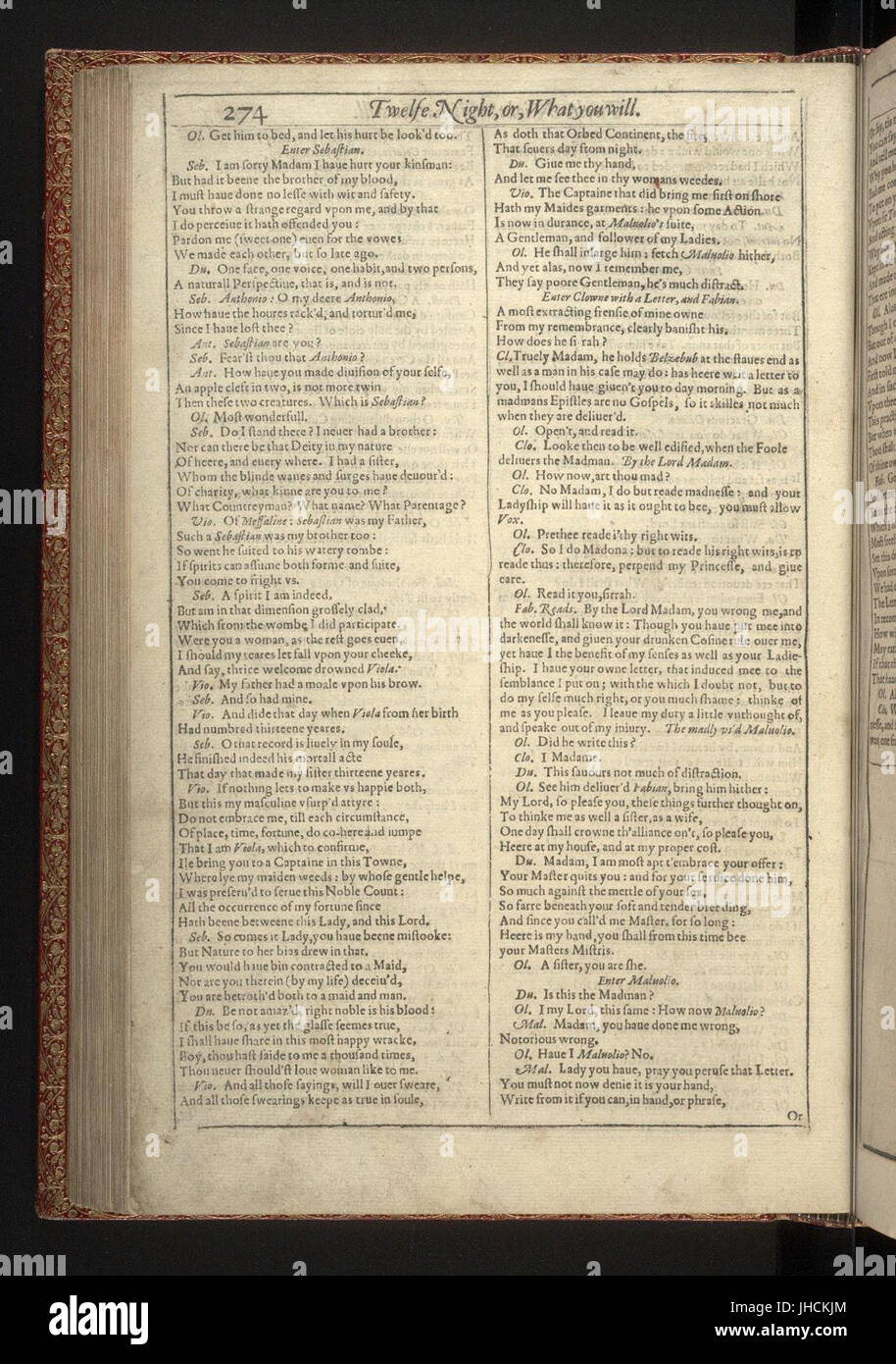 First Folio, Shakespeare - 0292 Stock Photo - Alamy