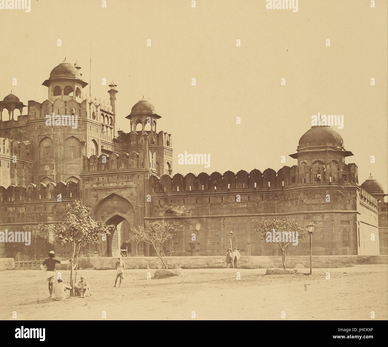 Felice Beato (British, born Italy - Lahore Gate of the Palace Stock ...