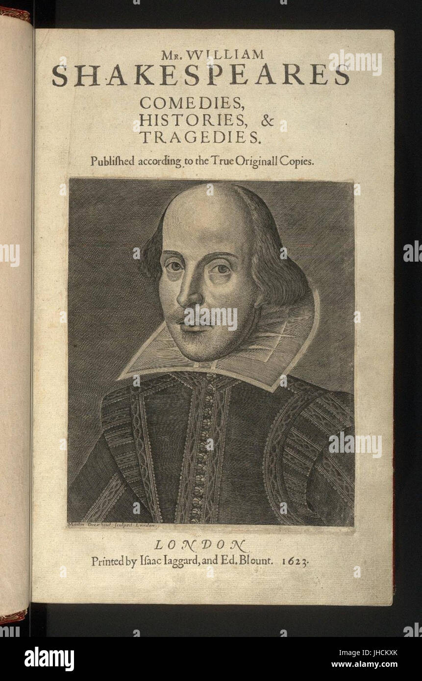 First Folio, Shakespeare - 0003 Stock Photo - Alamy