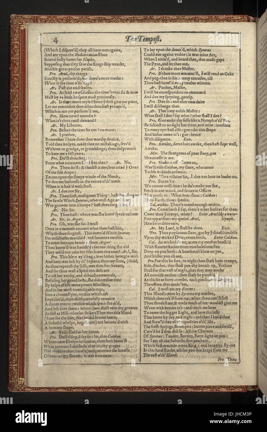 First Folio, Shakespeare - 0022 Stock Photo - Alamy