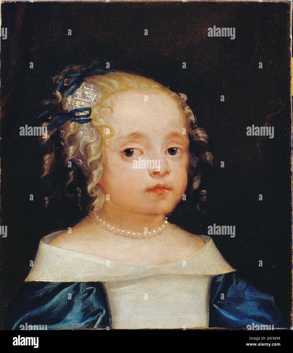 Fuller, Isaac - Head of a Girl Stock Photo - Alamy