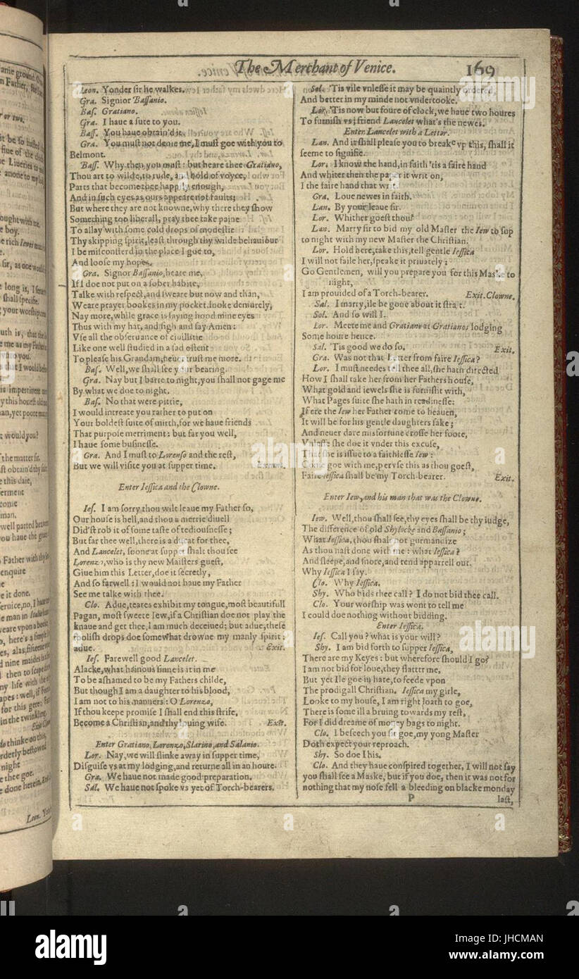 First Folio, Shakespeare - 0187 Stock Photo - Alamy