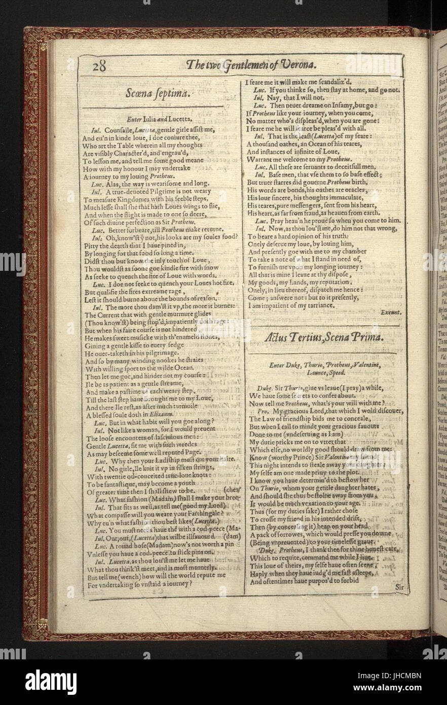 First Folio, Shakespeare - 0046 Stock Photo - Alamy