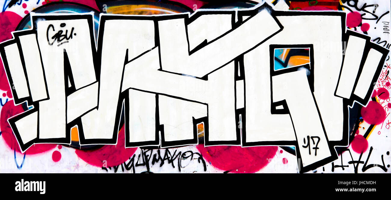 Tag - street art Stock Photo - Alamy