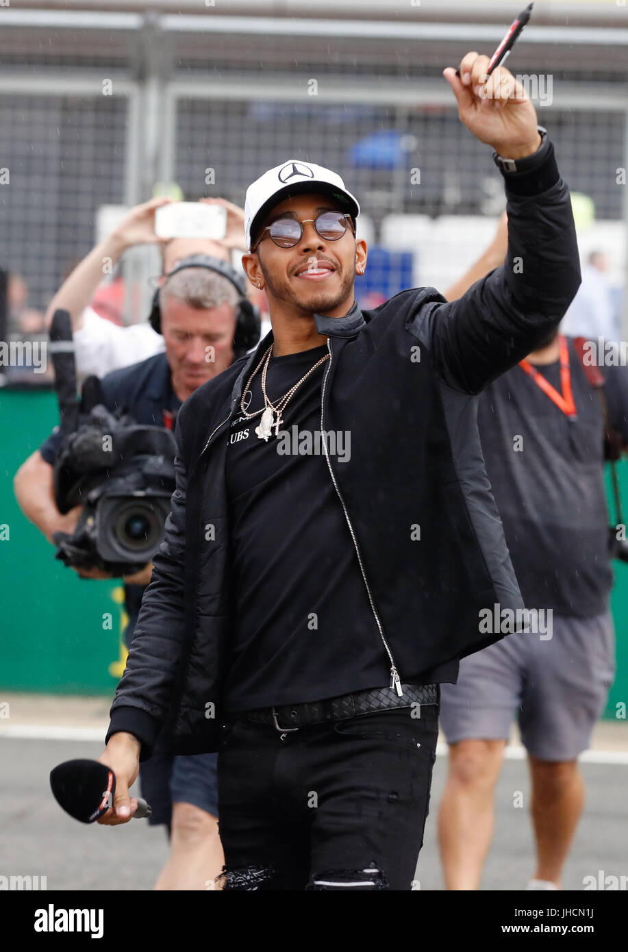 Mercedes' Lewis Hamilton during Paddock Day of the 2017 British Grand ...