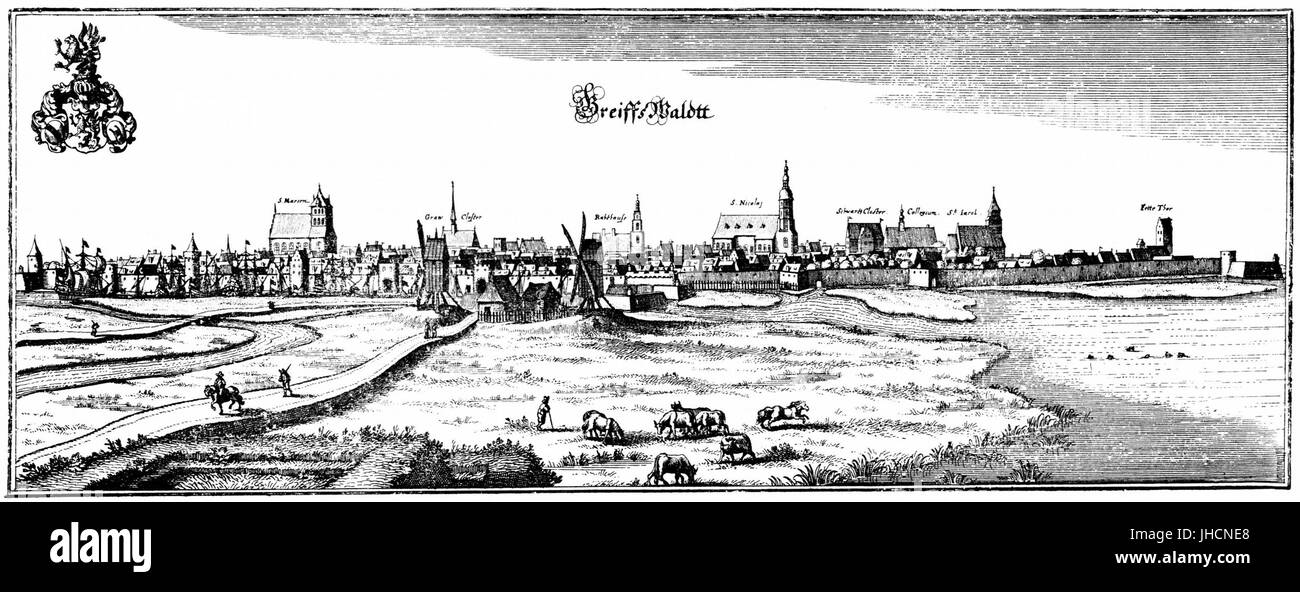 Greifswald map hi-res stock photography and images - Alamy