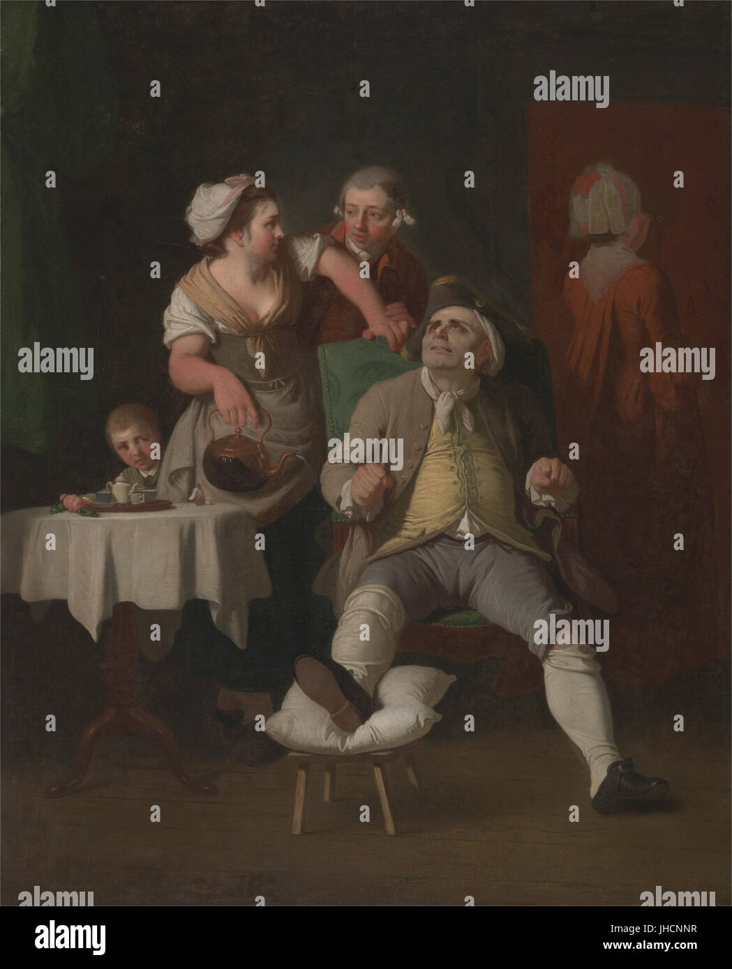 Edward Penny - The Profligate Punished by Neglect Stock Photo - Alamy