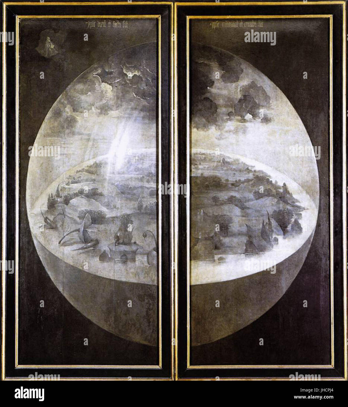 Hieronymus Bosch - Triptych of Garden of Earthly Delights (outer wings ...