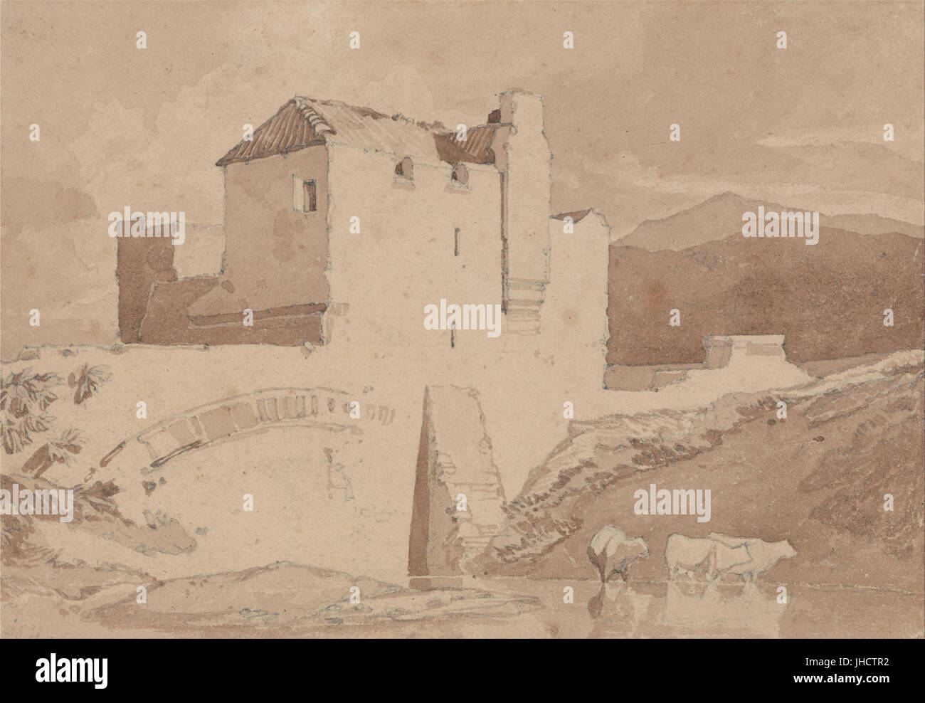 Watercolor building hi-res stock photography and images - Alamy