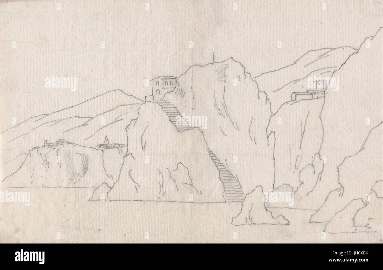 John Robert Cozens - Rock Coastline Stock Photo - Alamy