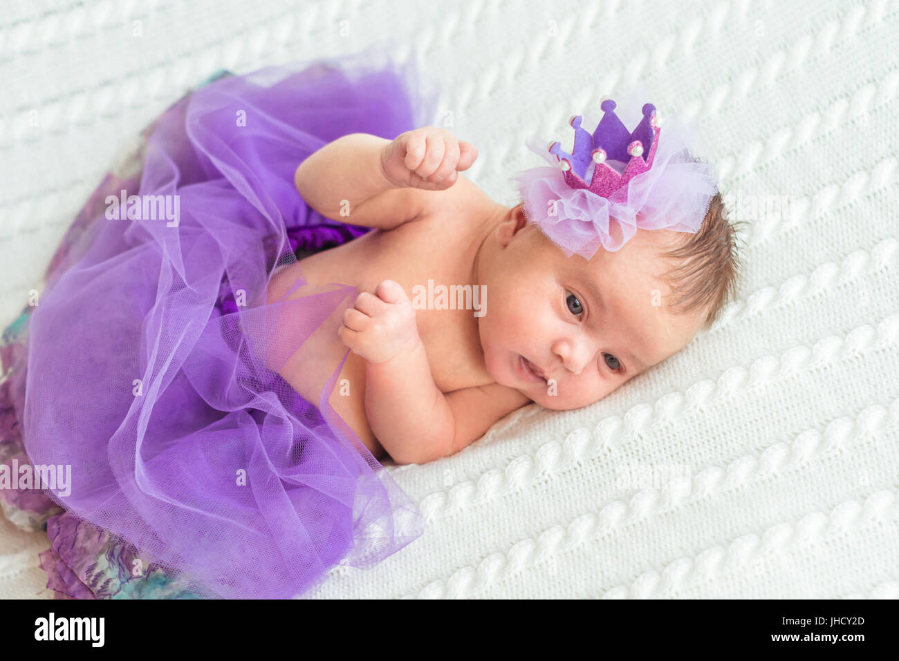 Newborn baby girl princess Stock Photo - Alamy