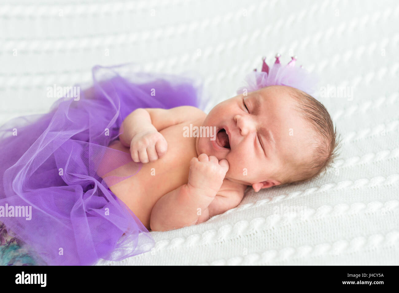Newborn baby girl princess Stock Photo - Alamy