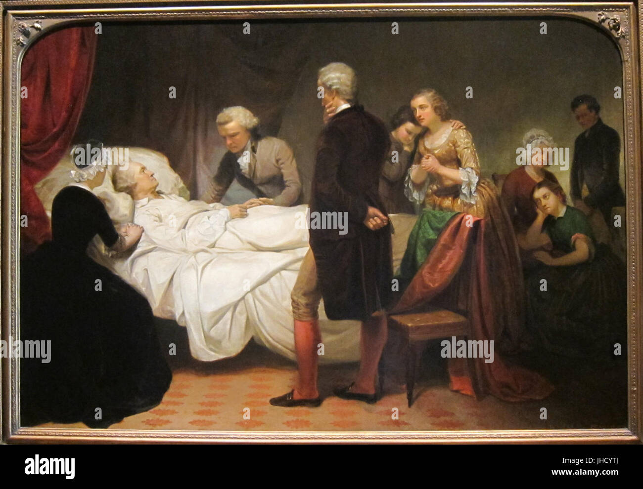 Life of George Washington, Deathbed Stock Photo - Alamy