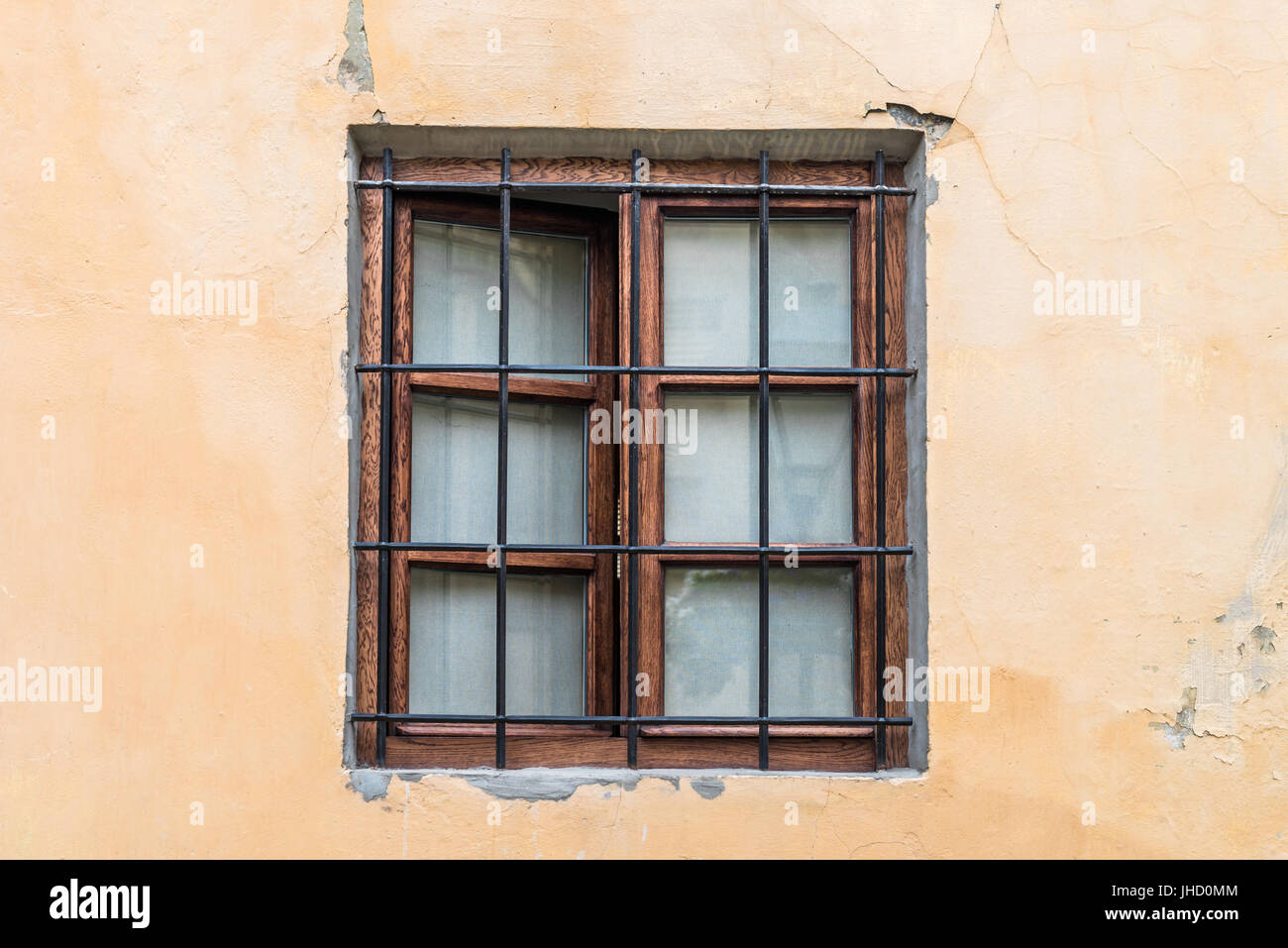 Vintage lattice window Stock Photo - Alamy