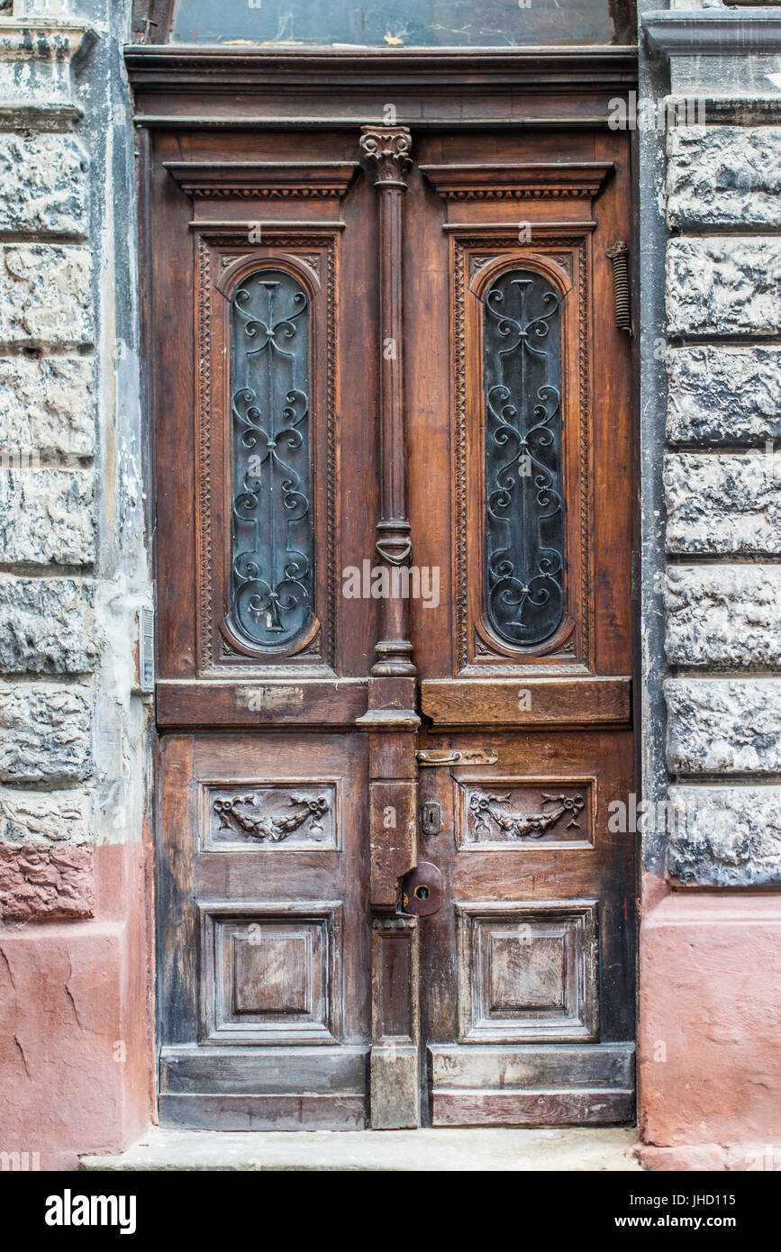 Old wooden door Stock Photo - Alamy