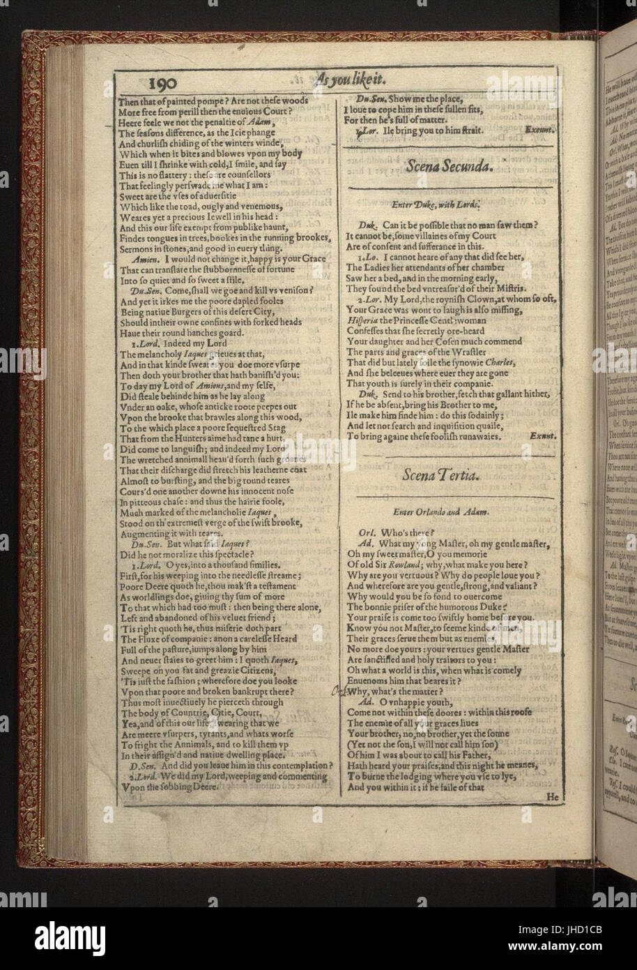 First Folio, Shakespeare - 0208 Stock Photo - Alamy