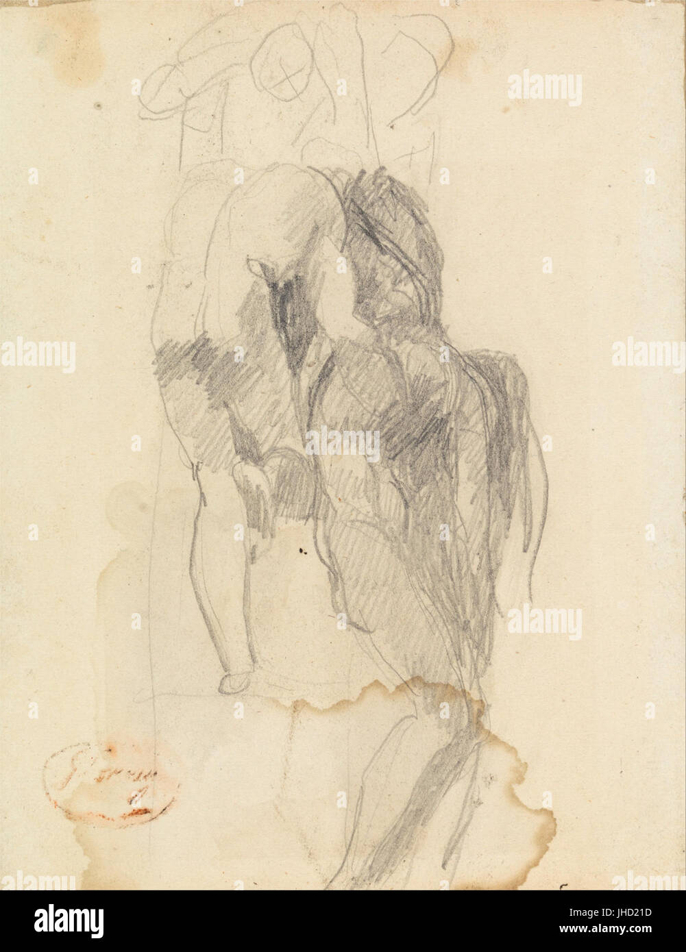 George Romney - Figure Composition Study 48 Stock Photo - Alamy