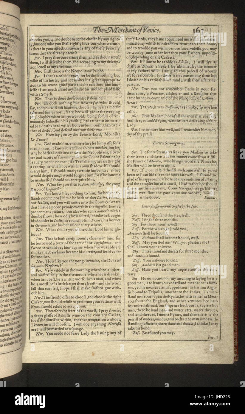 First Folio, Shakespeare - 0183 Stock Photo - Alamy