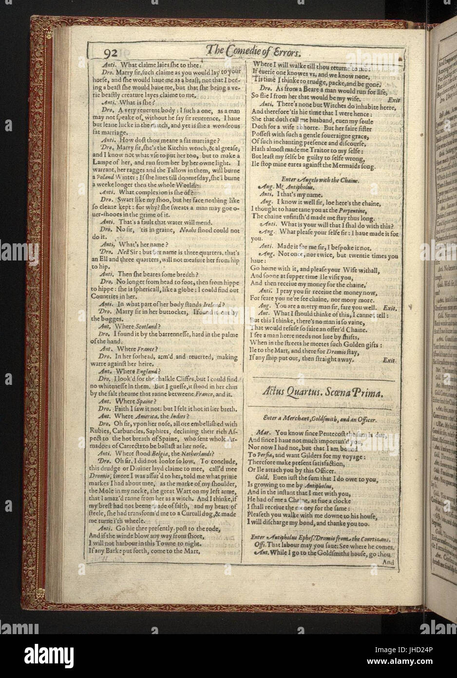 First Folio, Shakespeare - 0110 Stock Photo - Alamy