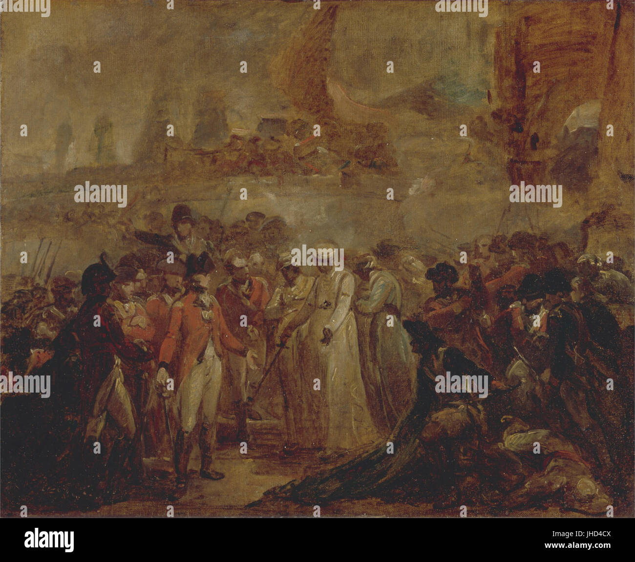 Henry Singleton - The Surrender of the Two Sons of Tipu Sahib, Sultan ...