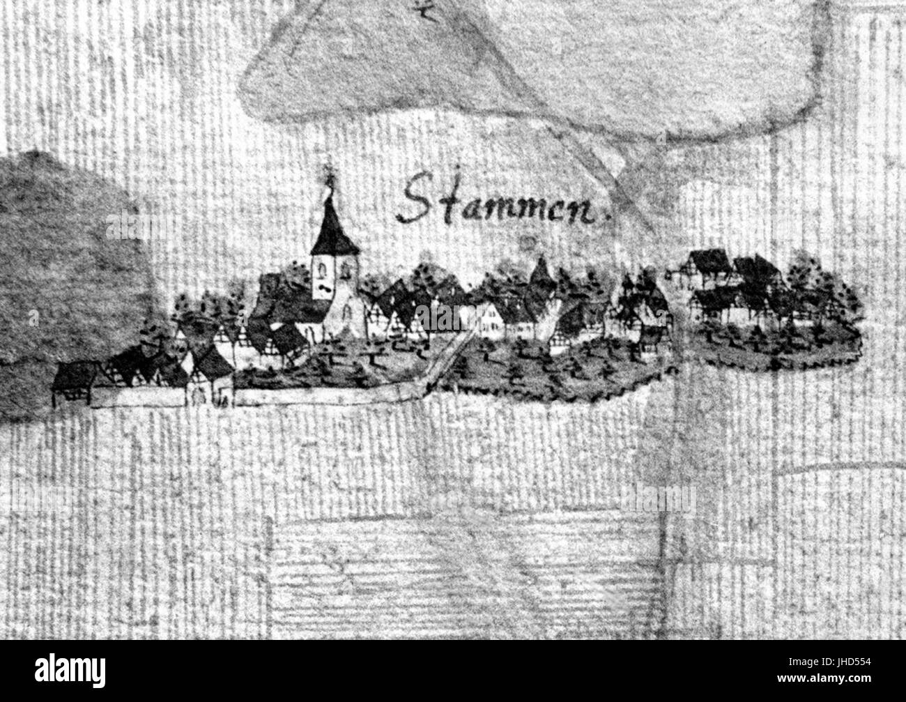 19th century map detail Black and White Stock Photos & Images - Alamy