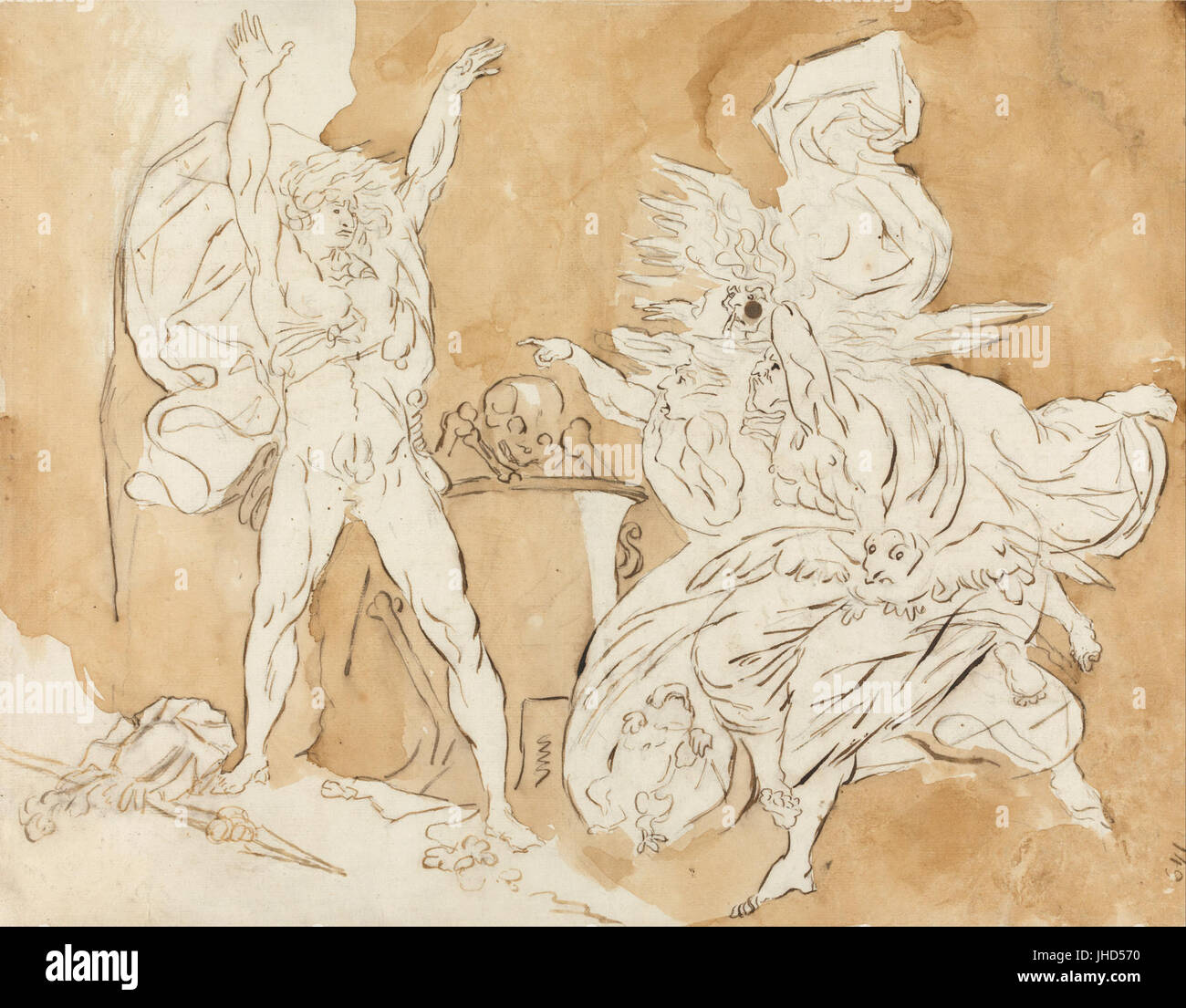 James Northcote - Macbeth and the Witches Stock Photo - Alamy