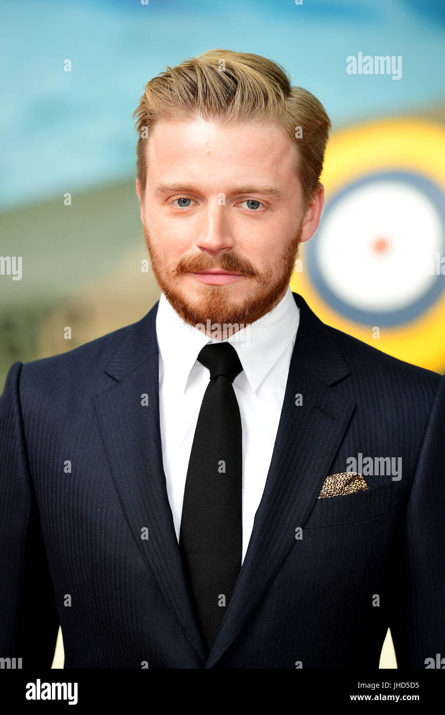 Jack Lowden attending the Dunkirk world premiere at the Odeon Leicester ...