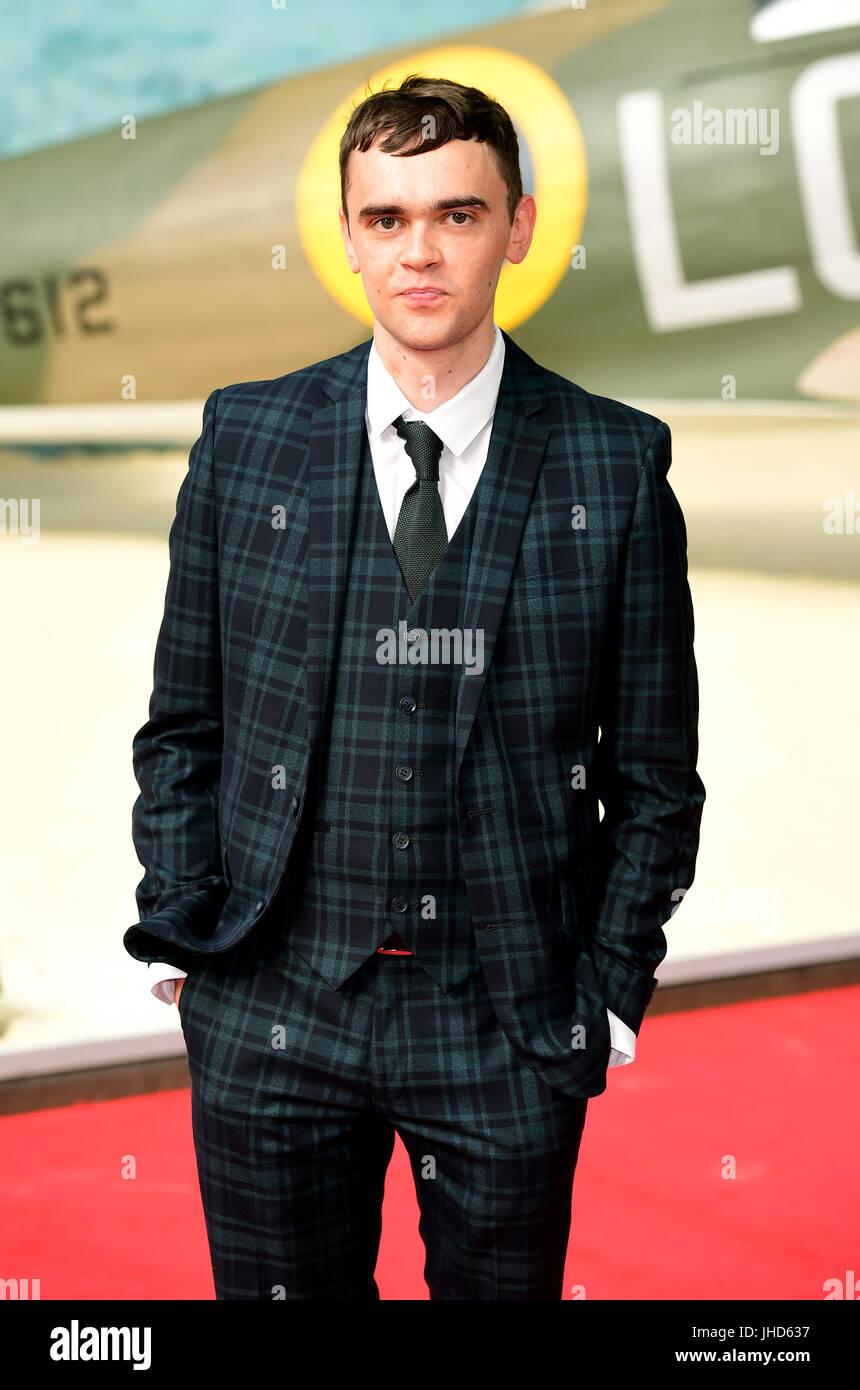 Brian Vernel attending the Dunkirk world premiere at the Odeon ...