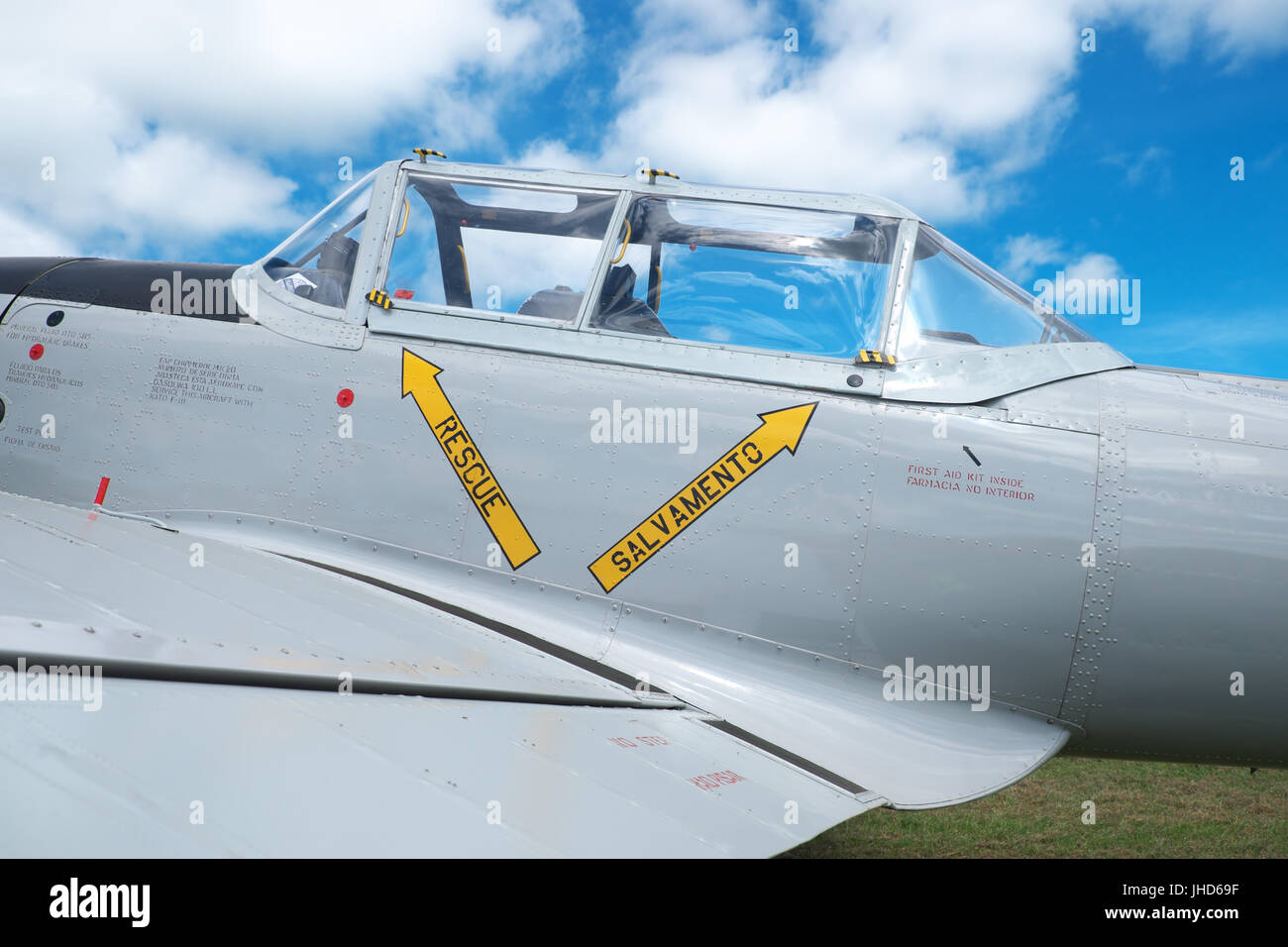 DHC 1 Chipmunk basic trainer aircraft this example was built by OGMA in ...