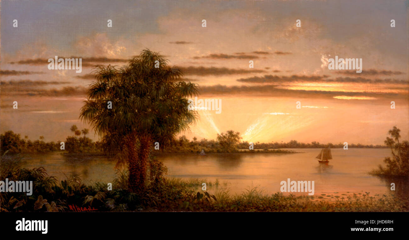 Martin Johnson Heade - Florida Sunrise Stock Photo - Alamy