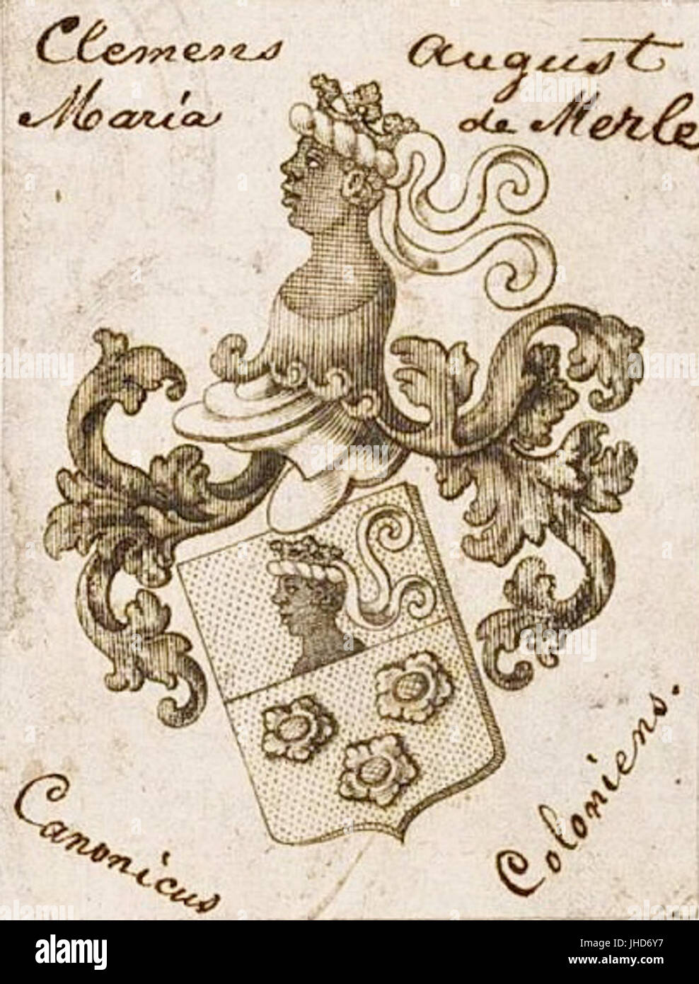 Merle Wappen 1 Stock Photo - Alamy