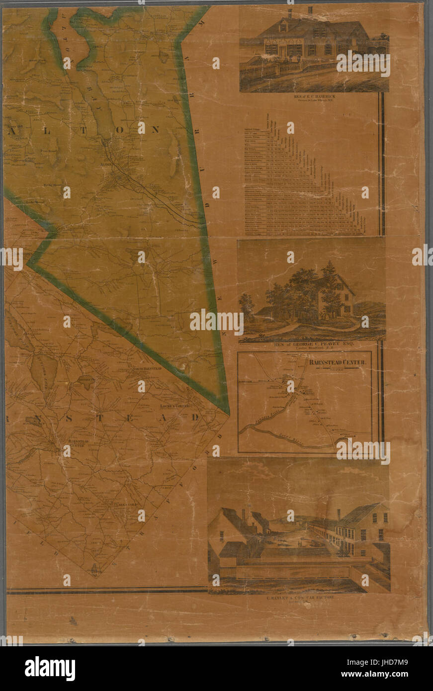 Belknap county map hi-res stock photography and images - Alamy