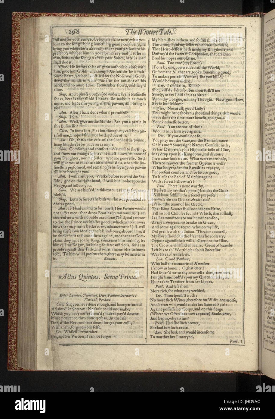 First Folio, Shakespeare - 0316 Stock Photo - Alamy