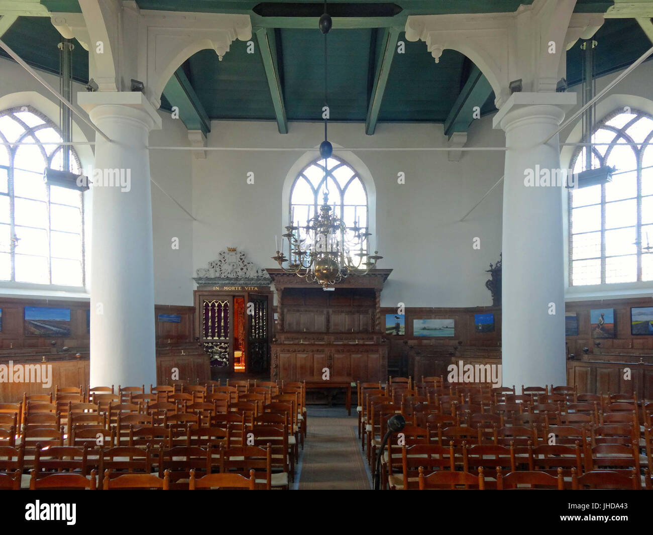 20150611 Van Harenskerk Sint Annaparochie interieur1 Stock Photo - Alamy