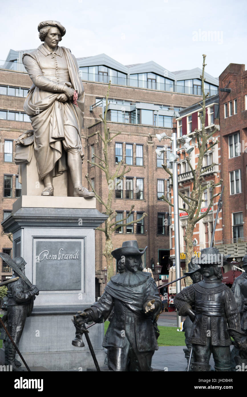 Rembrandt statue hi-res stock photography and images - Alamy