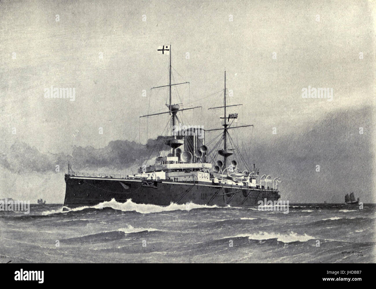 HMS Centurion (1892 Stock Photo - Alamy