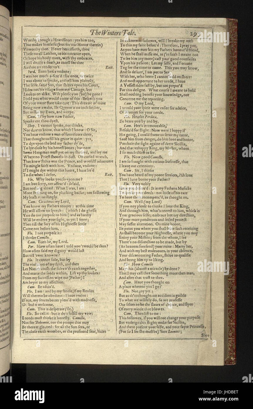First Folio, Shakespeare - 0313 Stock Photo - Alamy