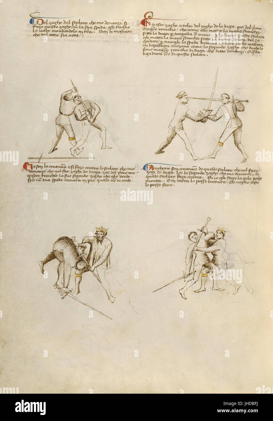 Medieval fencing manuscript hi-res stock photography and images - Alamy