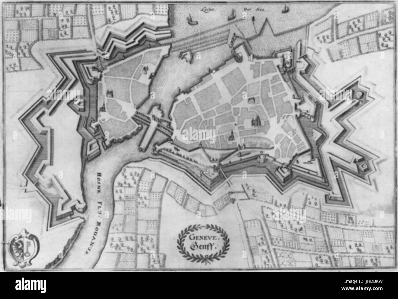 Geneva architecture map hi-res stock photography and images - Alamy