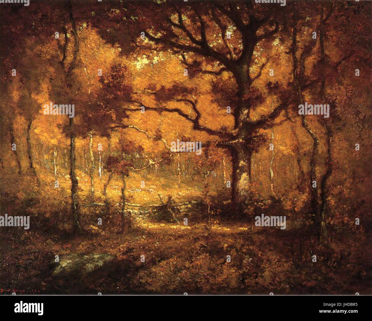 Henry Ward Ranger - Autumn Woodlands (c.1902 Stock Photo - Alamy