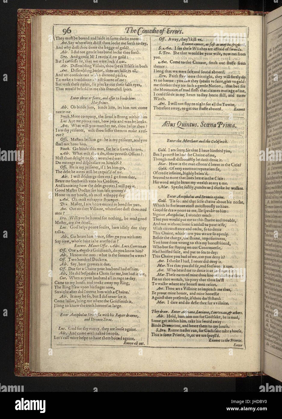 First Folio, Shakespeare - 0114 Stock Photo - Alamy