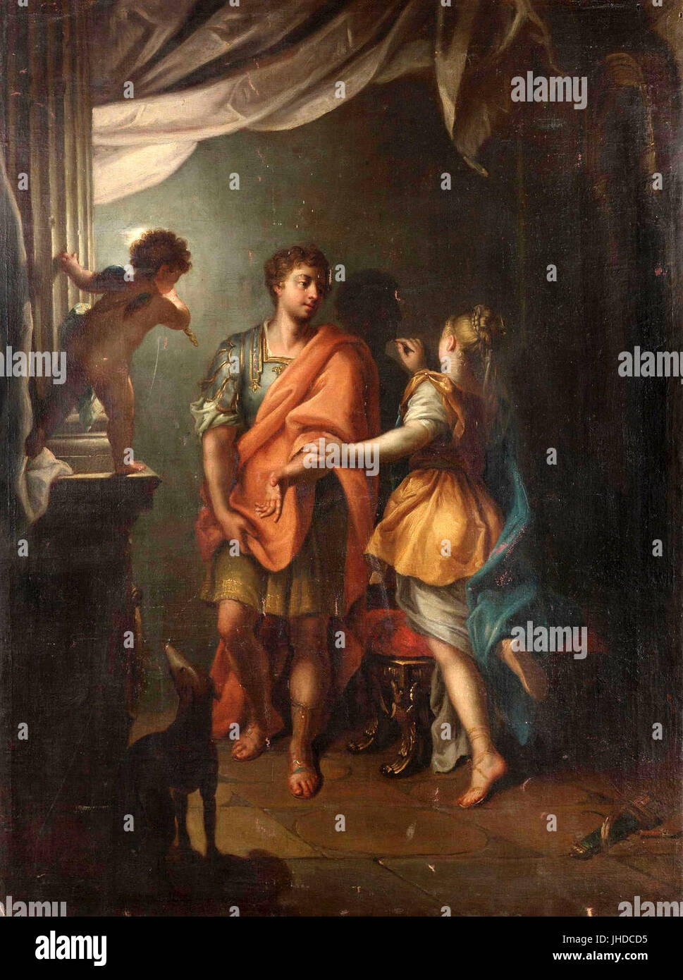 Jean Raoux - The Origin of Painting Stock Photo - Alamy