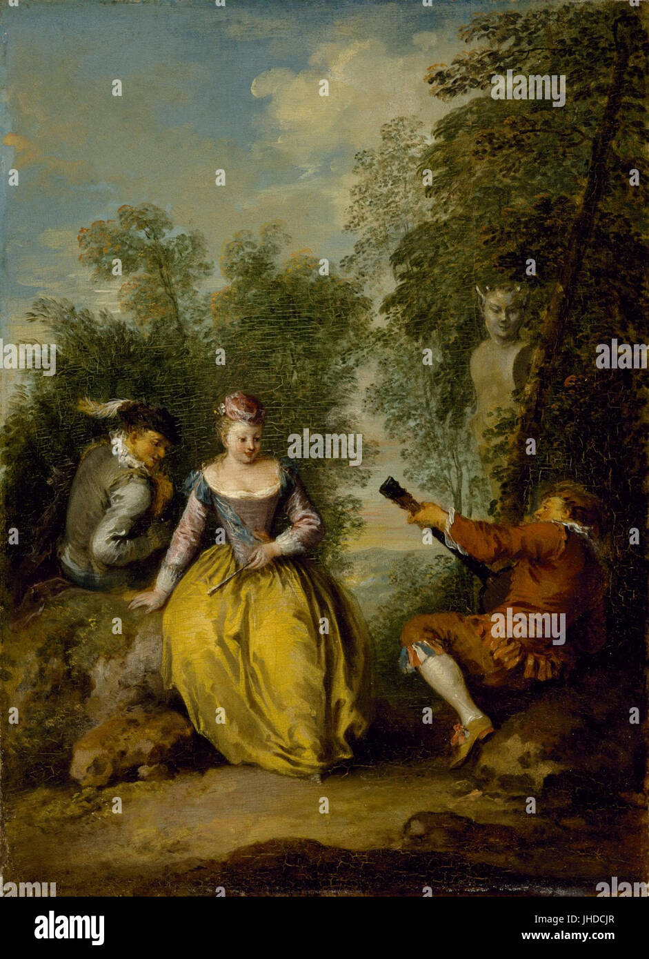 Jean Baptiste Pater A Pastoral Concert Stock Photo Alamy