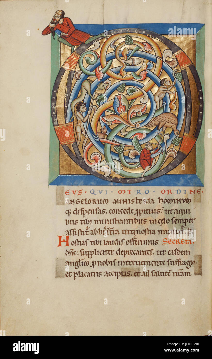 Inhabited Initial D - (aQEdJuo2xJN5ag Stock Photo - Alamy