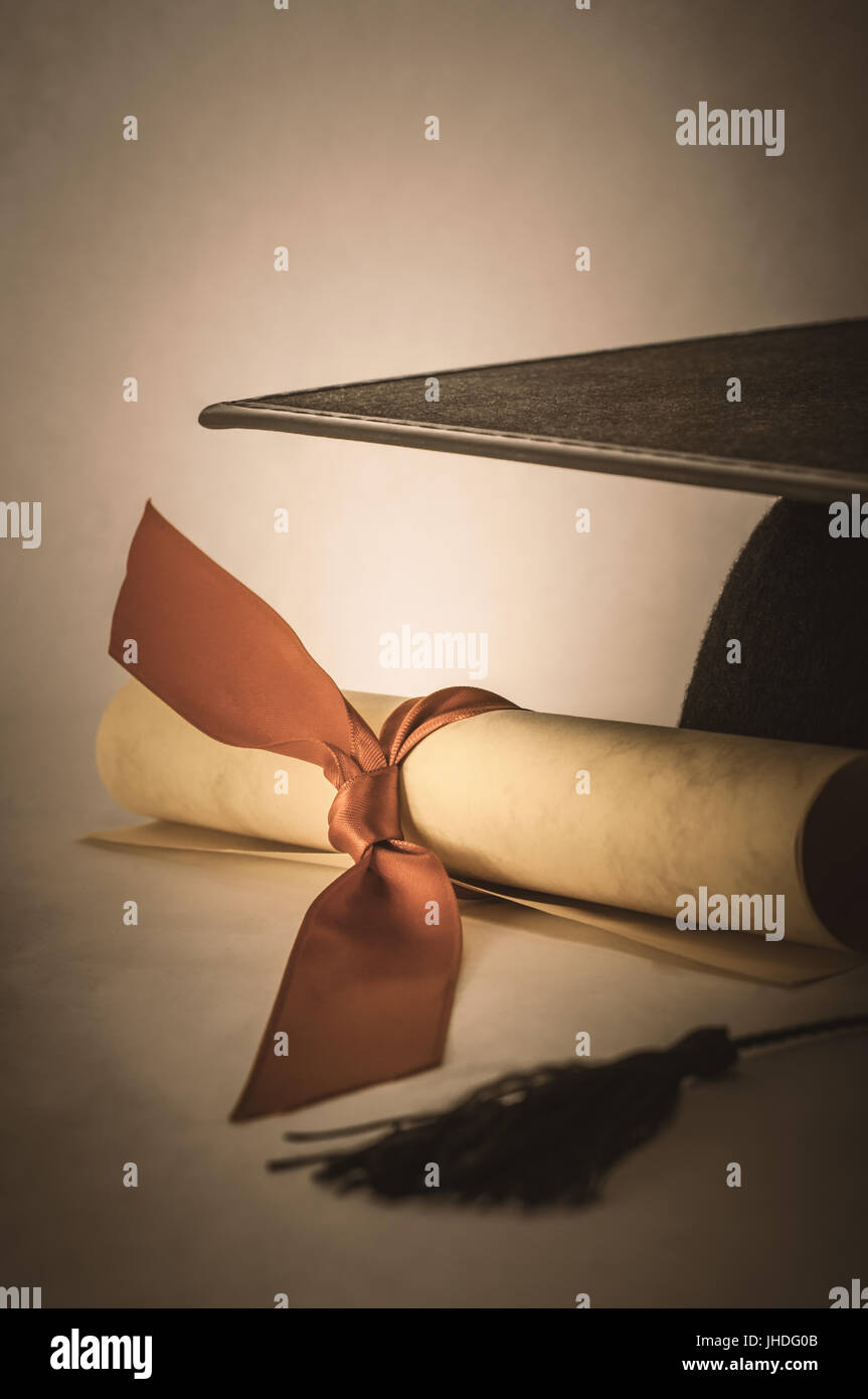 Award degree scroll certificate hi-res stock photography and images - Alamy