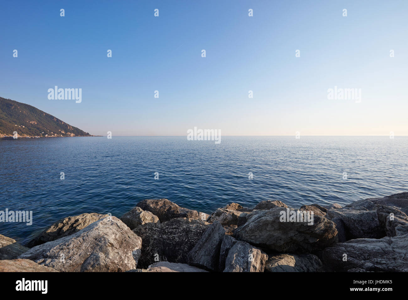 Blue calm sea water sky hi-res stock photography and images - Alamy